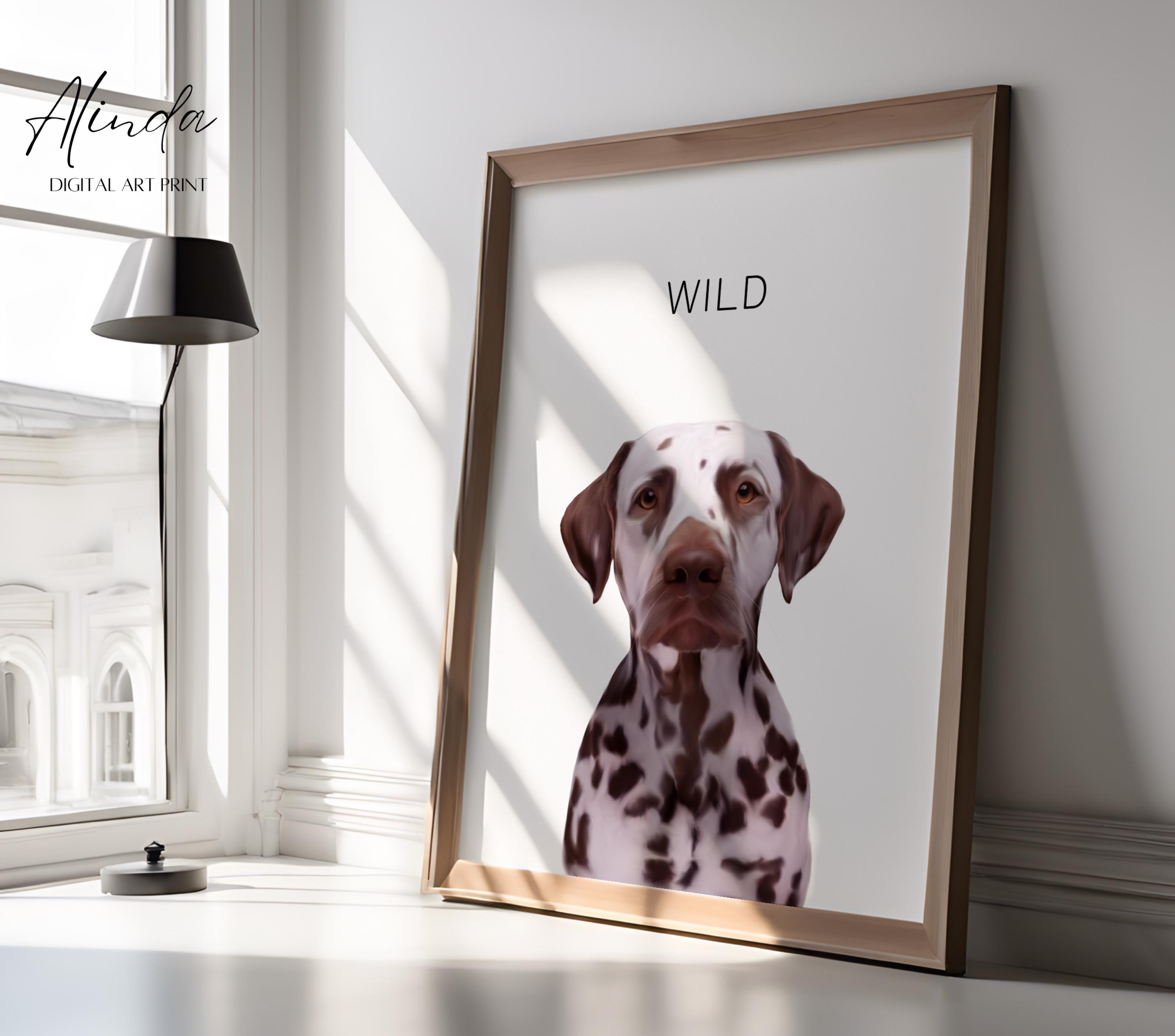 Custom Pet Portrait Custom Dog Painted From Photo Personalized Custom ...