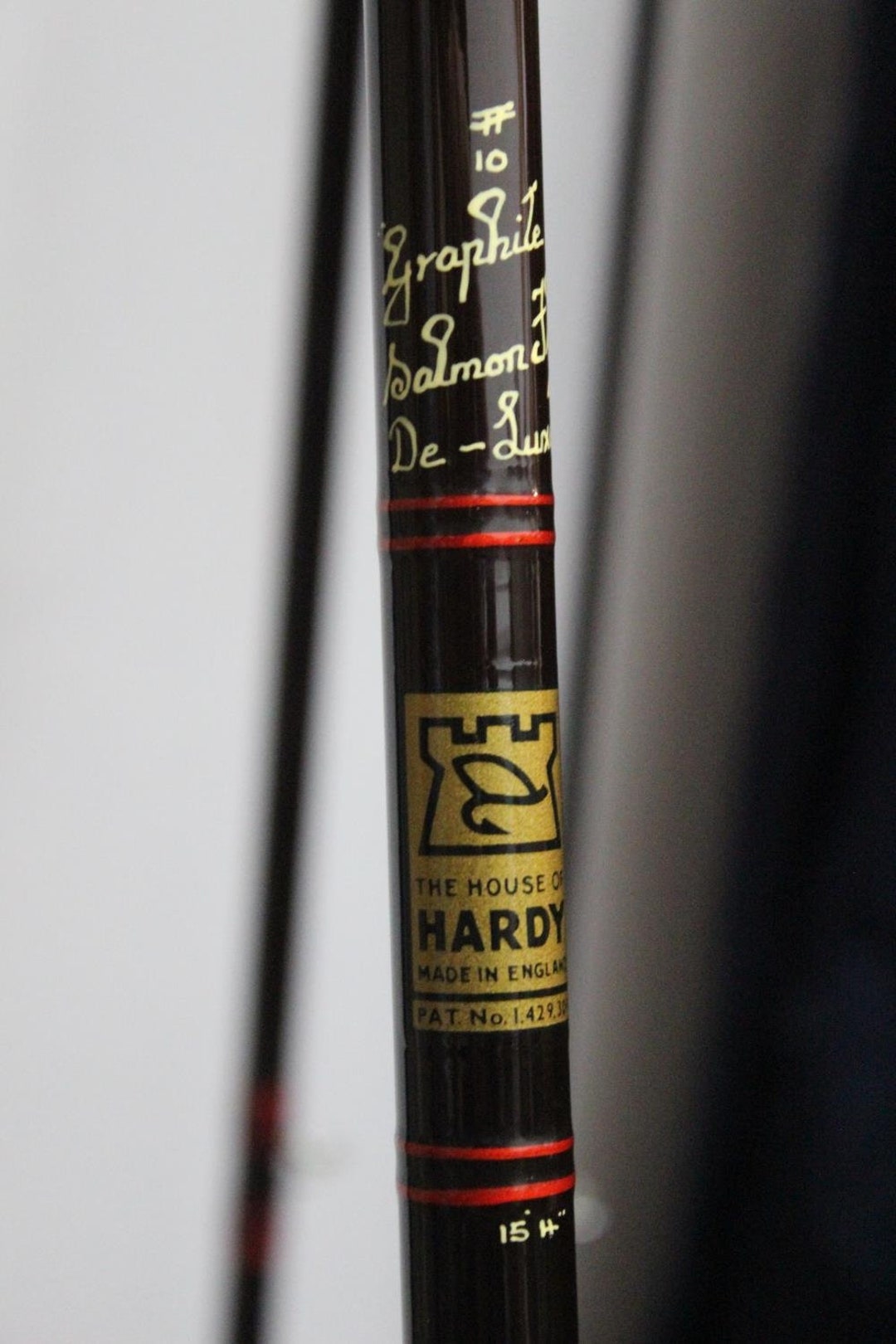 Vintage 15ft4 Graphite Salmon Deluxe Fly Fishing Rod by Hardy of ...