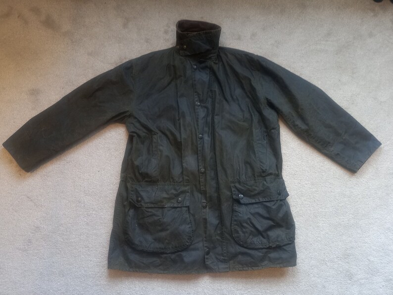 Vintage Barbour Border Waxed Jacket - Etsy