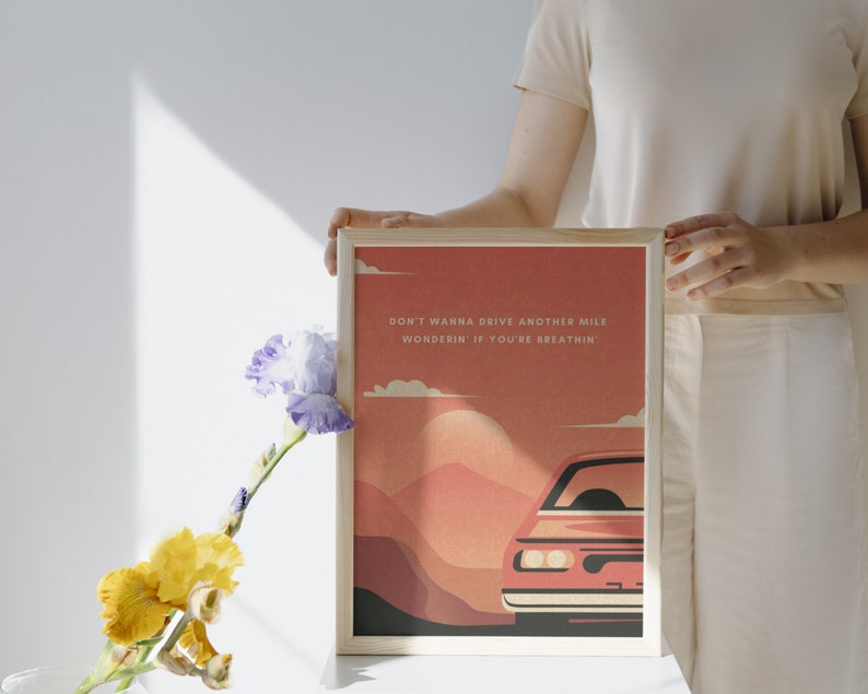 Noah Kahan Call Your Mom Digital Wall Print Lyrics Art Etsy