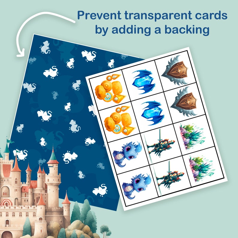 Card Games, Memory Game, Printable Game for Kids, Easy Math Game, Memo ...