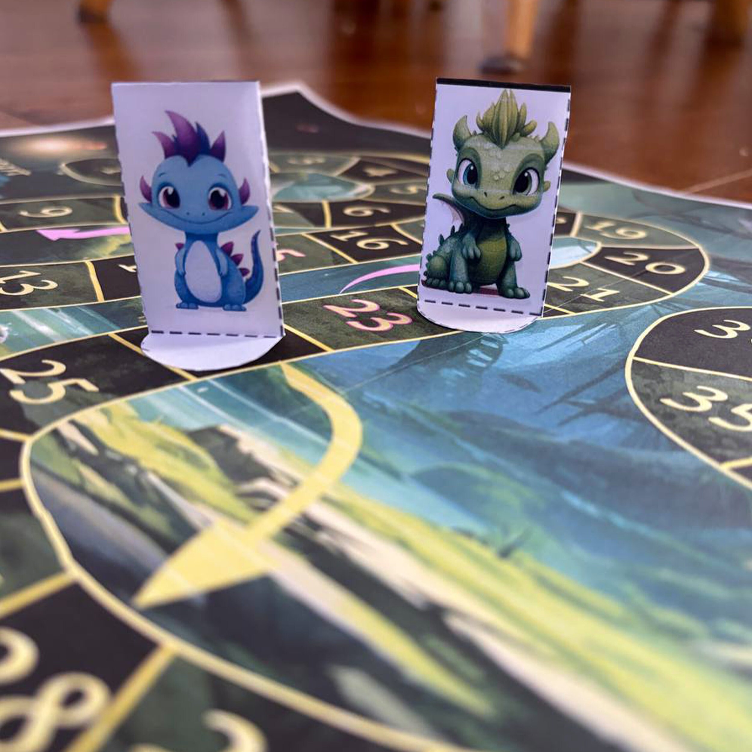 Printable Digital Board Game for Kids | Dragons Adventure | Help the ...