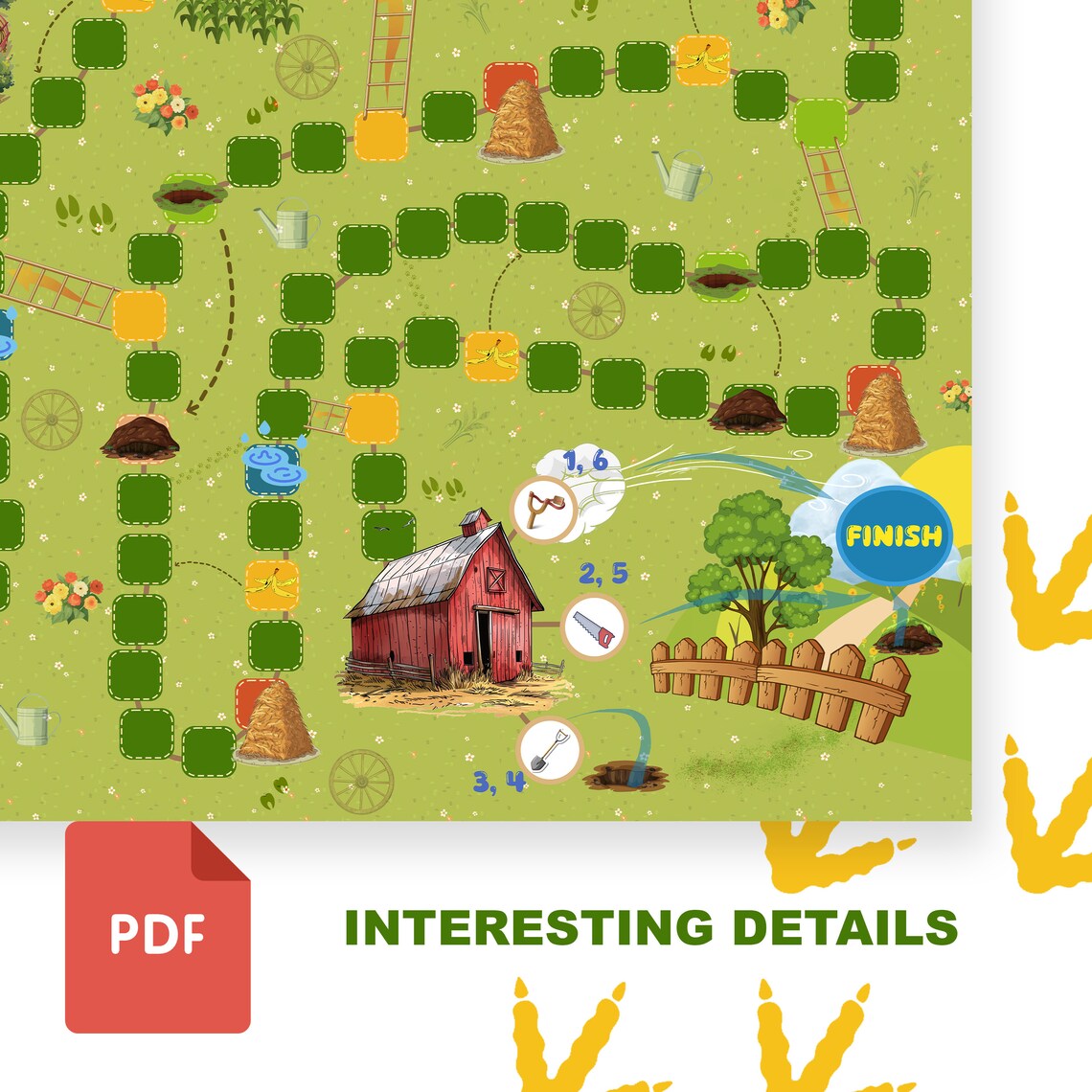 Escape From the Farm | Chicken Run | Fun Board Game | 3+ | PDF Farm ...