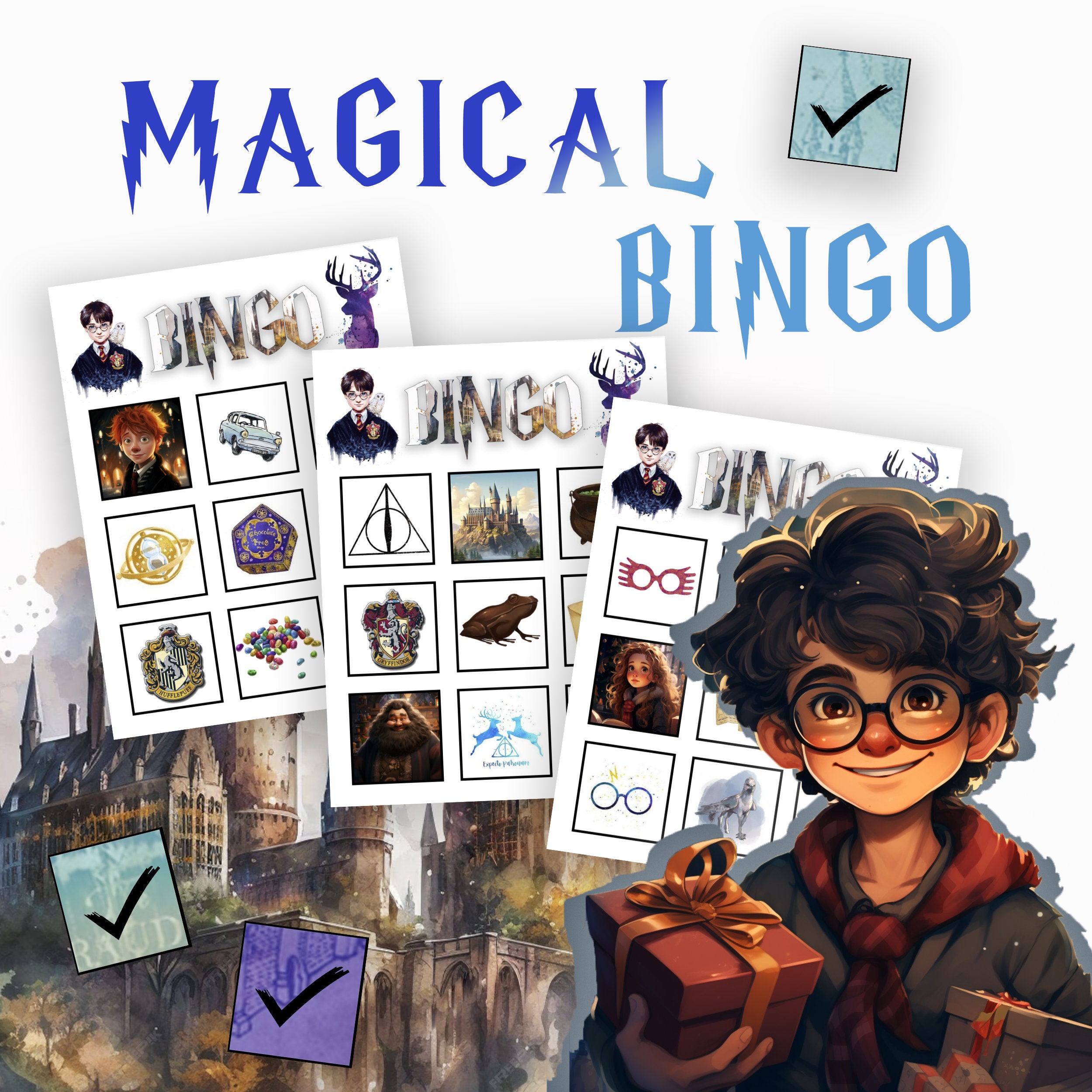 Magic Bingo Printable | Card Game | Magic Game | Magic School Bingo ...
