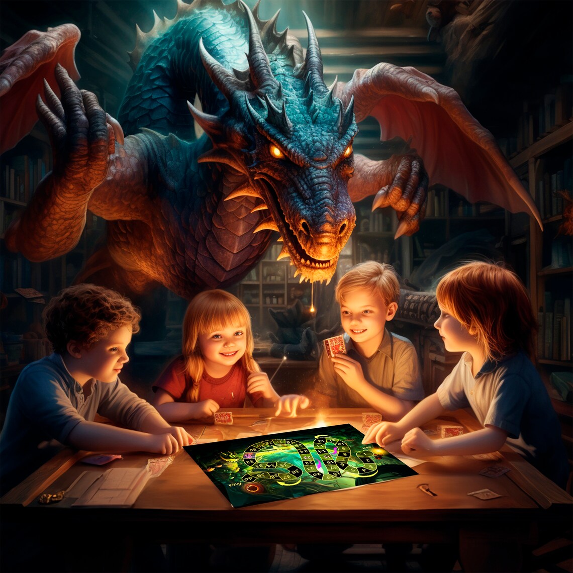 Printable Digital Board Game for Kids | Dragons Adventure | Help the ...