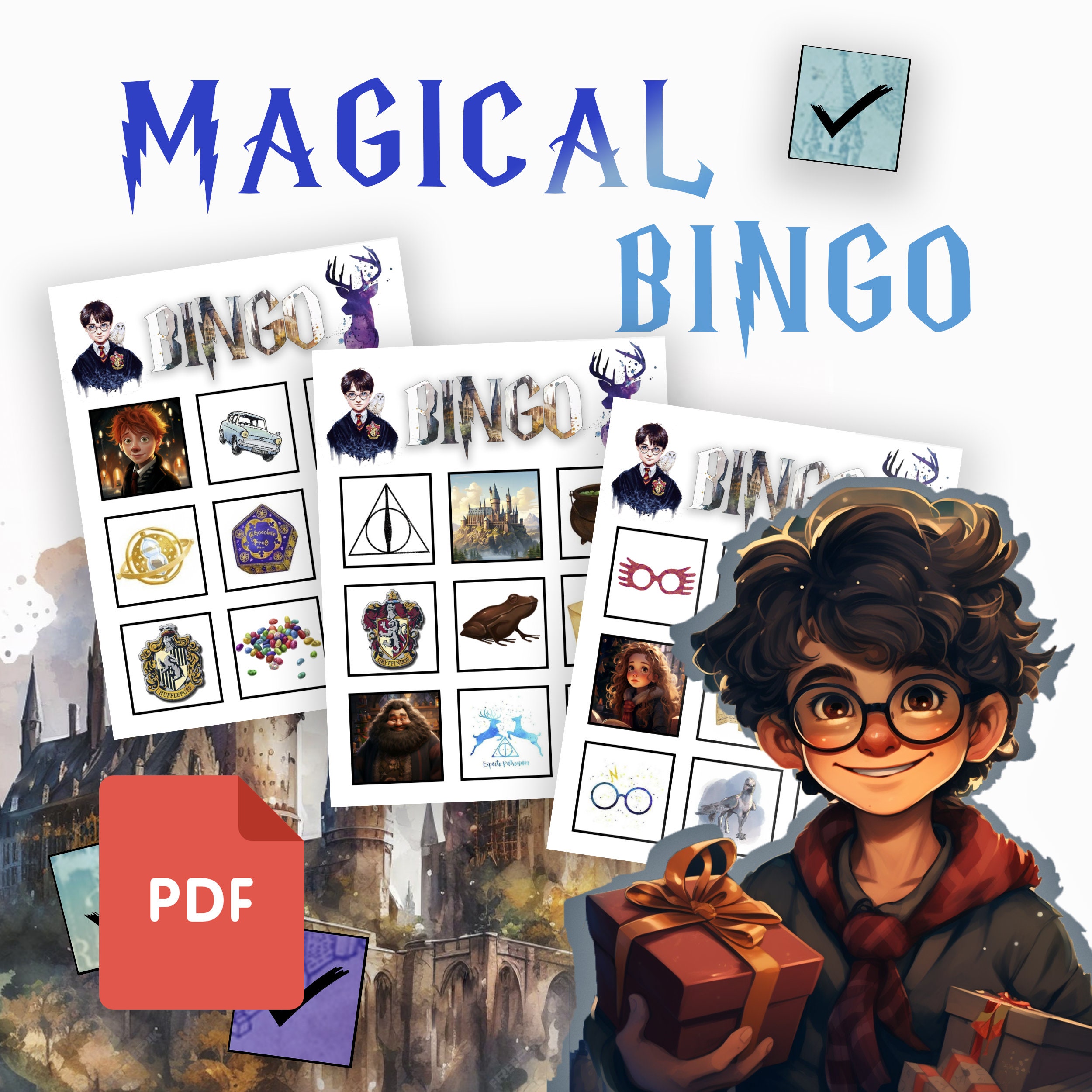 Magic Bingo Printable | Card Game | Magic Game | Magic School Bingo ...