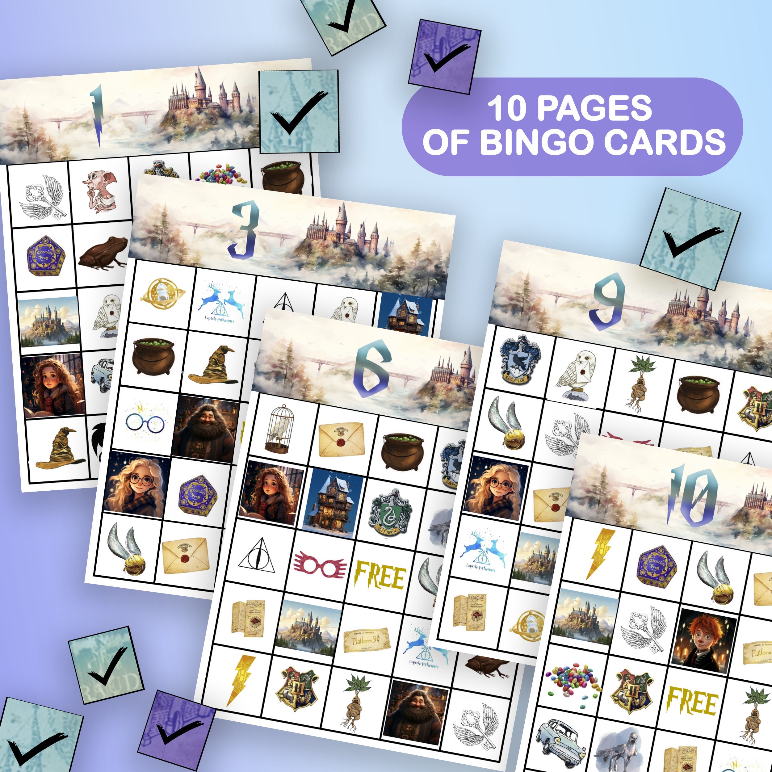 Magic Bingo Printable | Card Game | Magic Game | Magic School Bingo ...