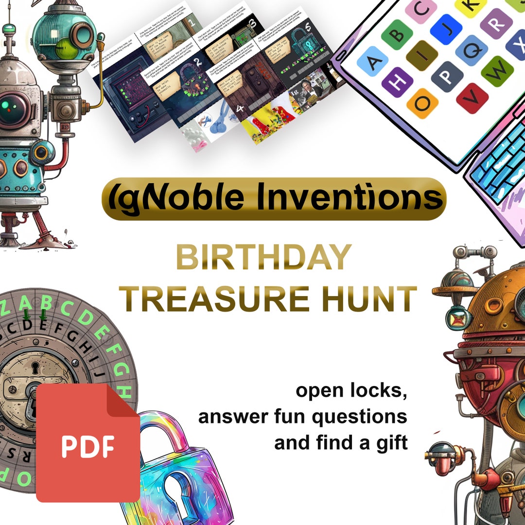Treasure Hunt | Printable Game | Logic Game | Quest | PDF Treasure Hunt ...