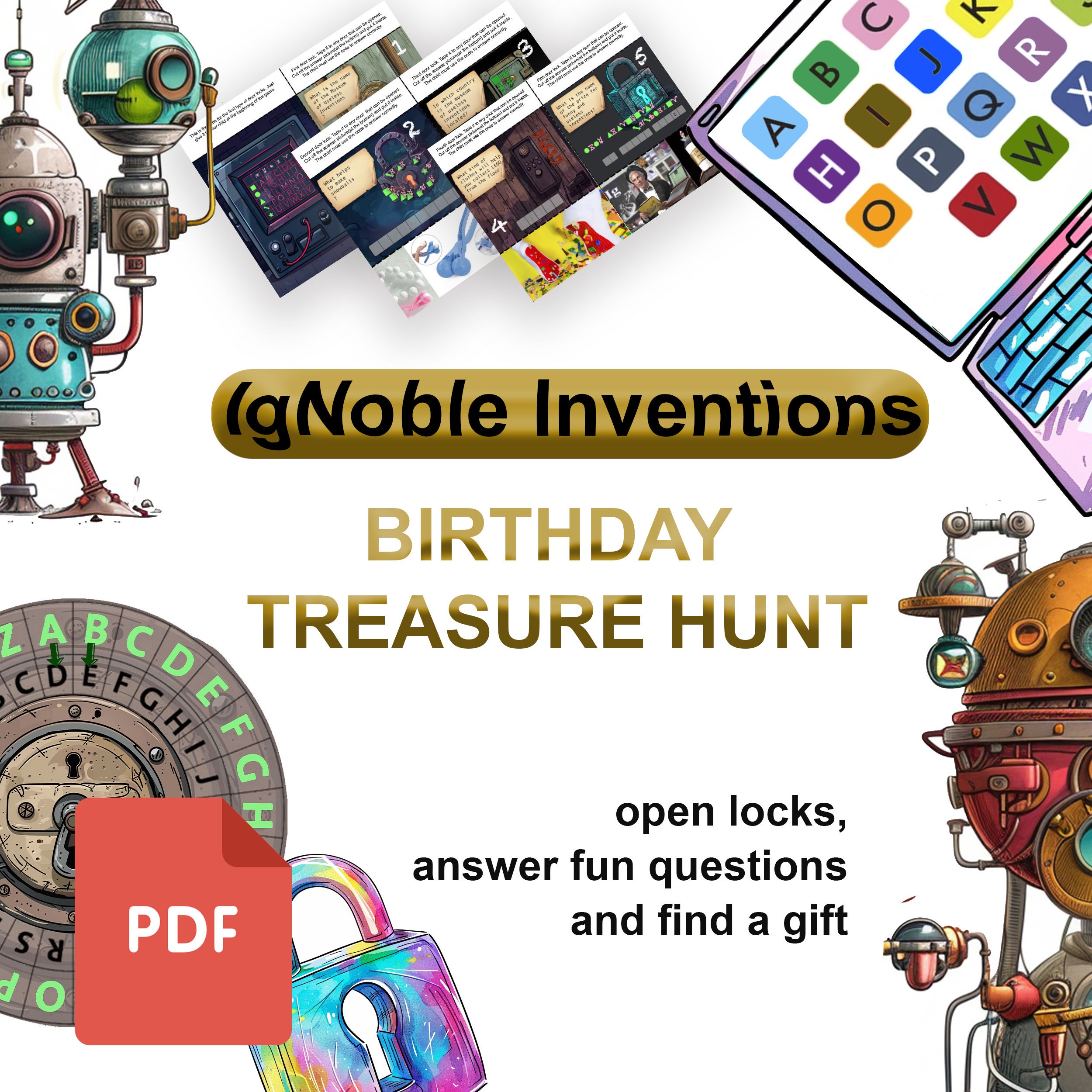 Treasure Hunt | Printable Game | Logic Game | Quest | PDF Treasure Hunt ...