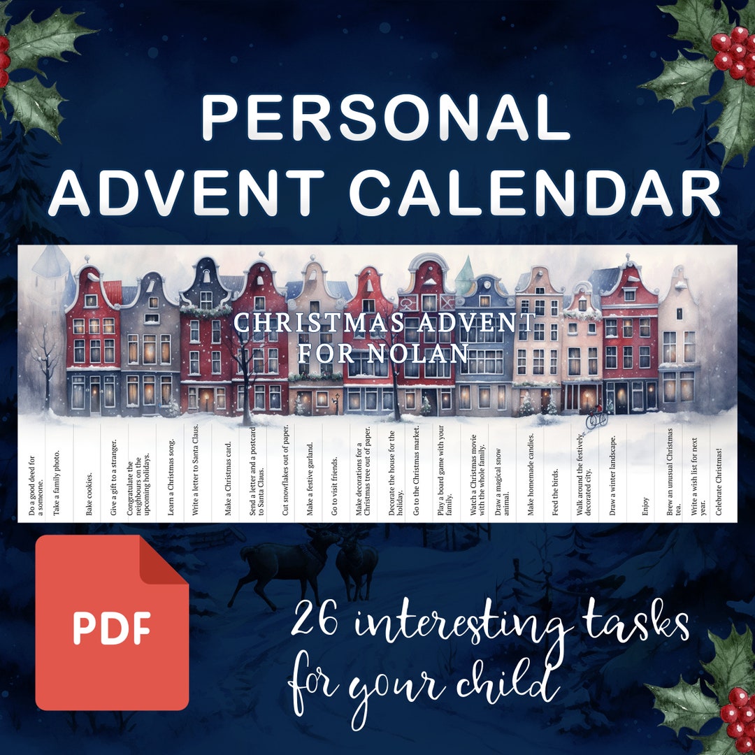 This Printable Advent Calendar Christmas Village is Brimming With ...
