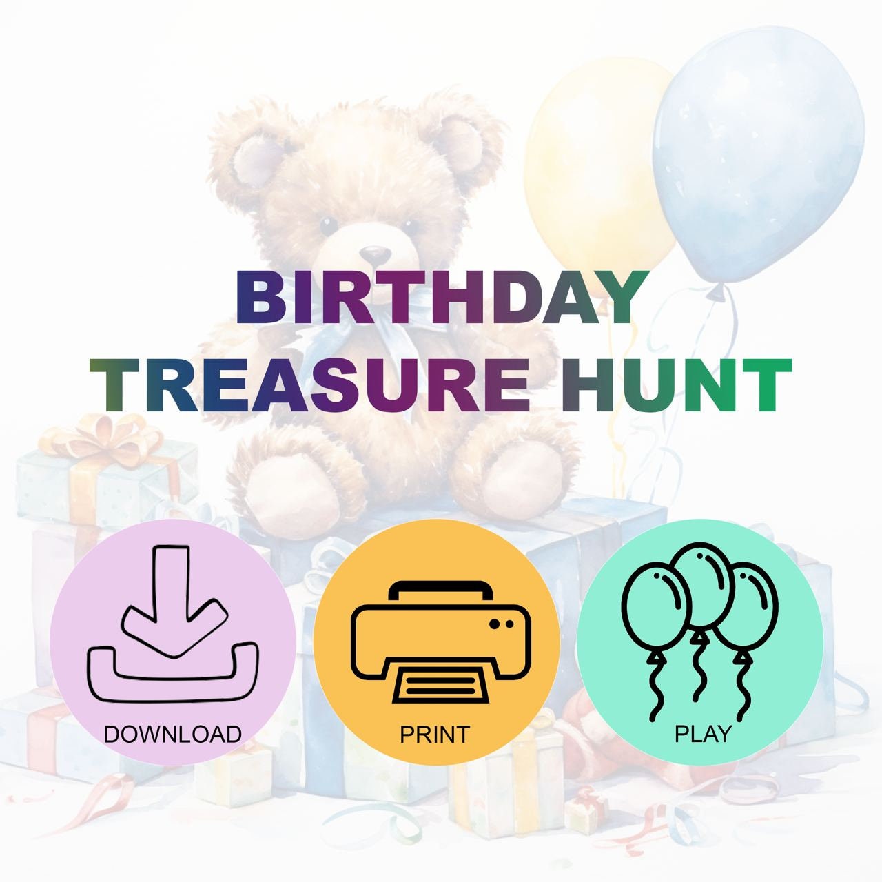 Treasure Hunt | Printable Game | Logic Game | Quest | PDF Treasure Hunt ...