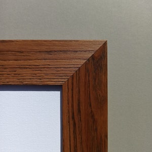 Brown Oak Frame With Canva - Etsy