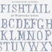Watercolor Fishtail Alphabet, Blue Wedding Monogram Letters (PNG) - Etsy