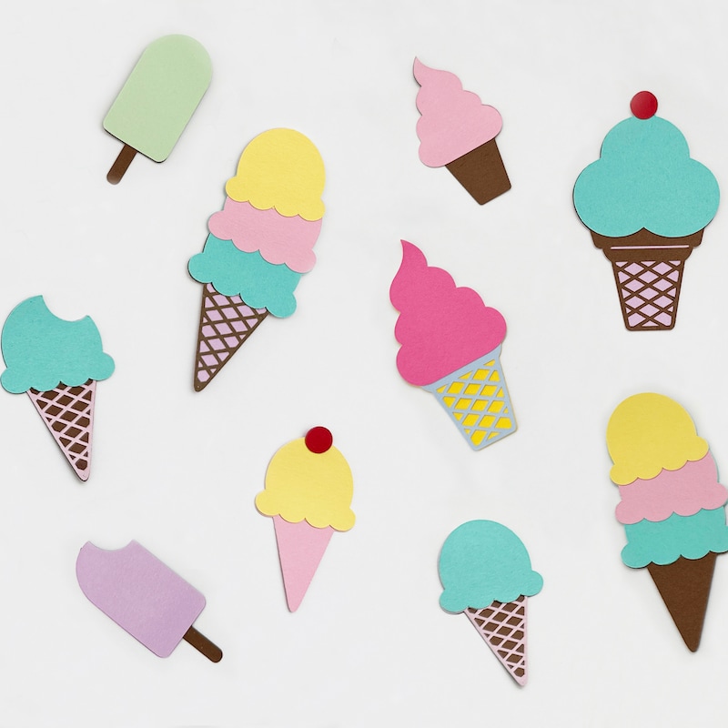 Ice Cream Cutout - Etsy
