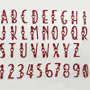 Alphabet Letter Cut Outs - Letter Die Cuts - Paper Letters - Die Cut ...