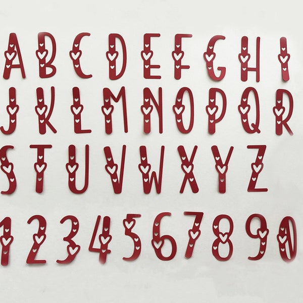 Cut Out Cardstock Letters - Etsy