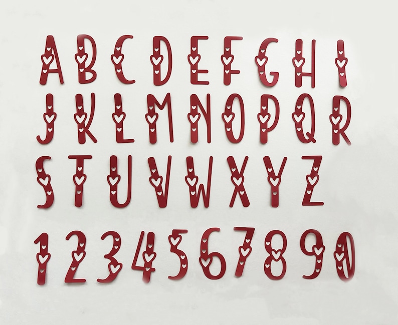 Alphabet Letter Cut Outs - Letter Die Cuts - Paper Letters - Die Cut ...