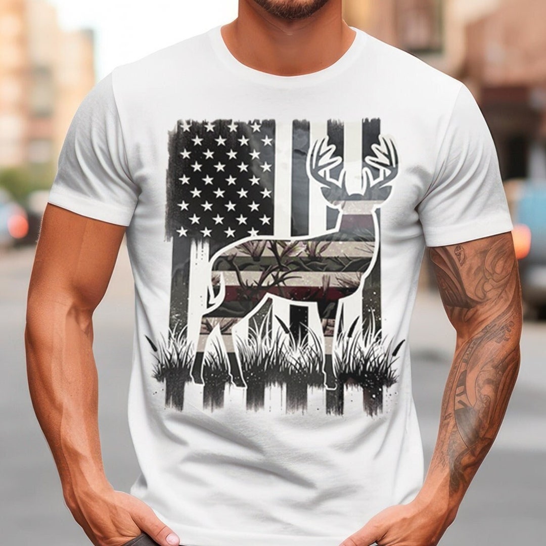 Deer Heat Transfers for DIY Men Tshirts - Deer Transfers Print Ready to ...