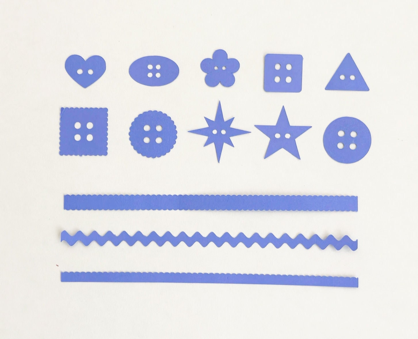 13 Paper Buttons Cutouts Paper Buttons Die Cuts Decorative Paper ...