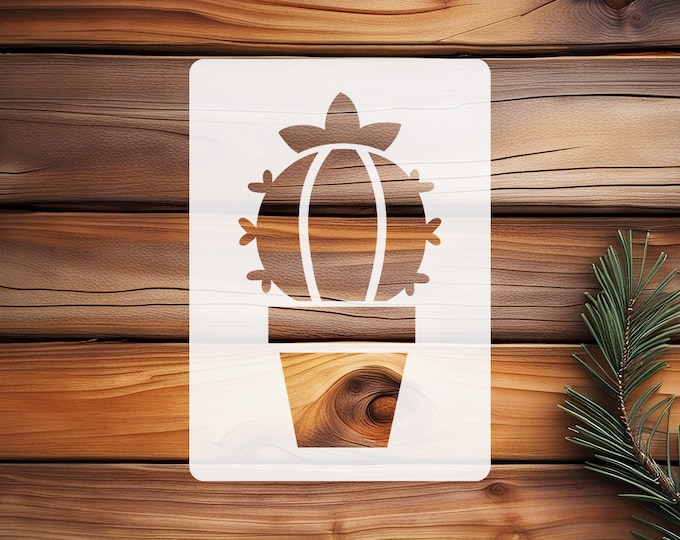 Cactus Stencil Reusable Cactus Stencil Art Stencil DIY Craft Stencil ...