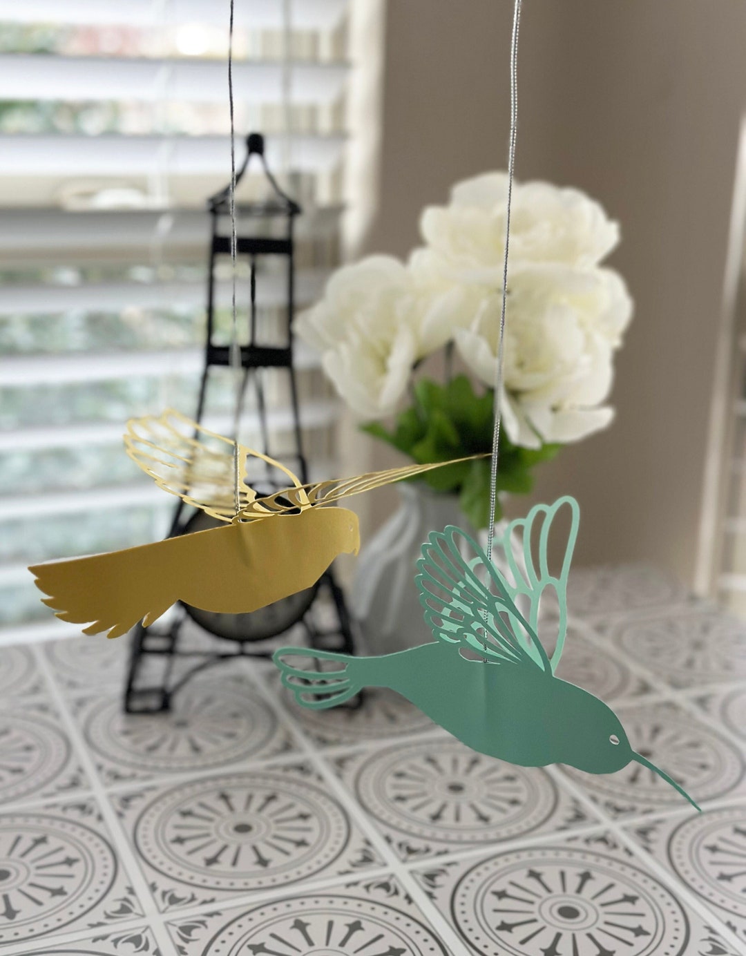 3D Hanging Bird Decorations Craft Kit - Pop up Bird - Decorative Flying ...