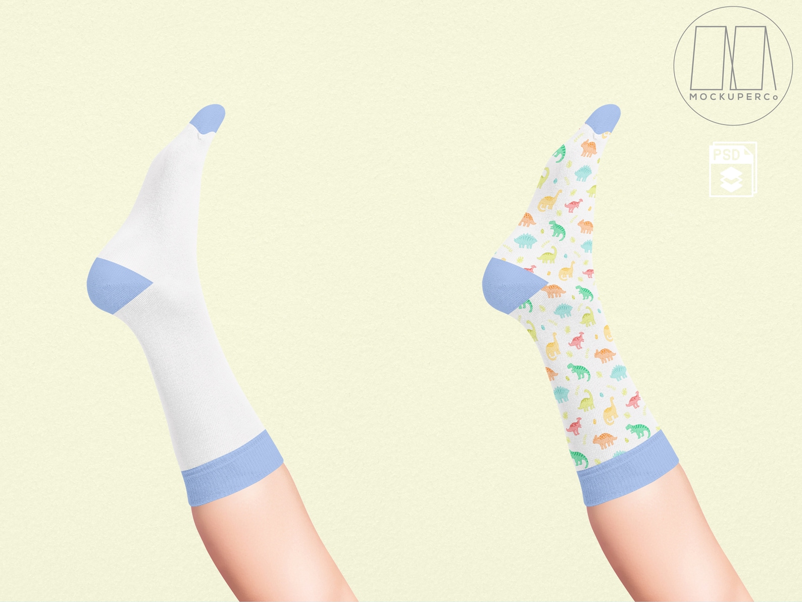 Realistic Sock Mockup Template, Crew Sock Design (PSD) - Etsy