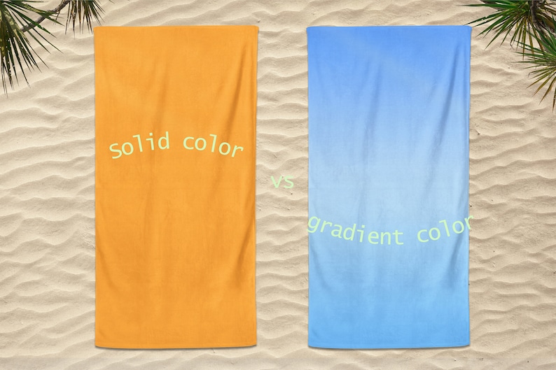 Beach Towel Mockup, Double Towel, Vertical (PSD) - Etsy