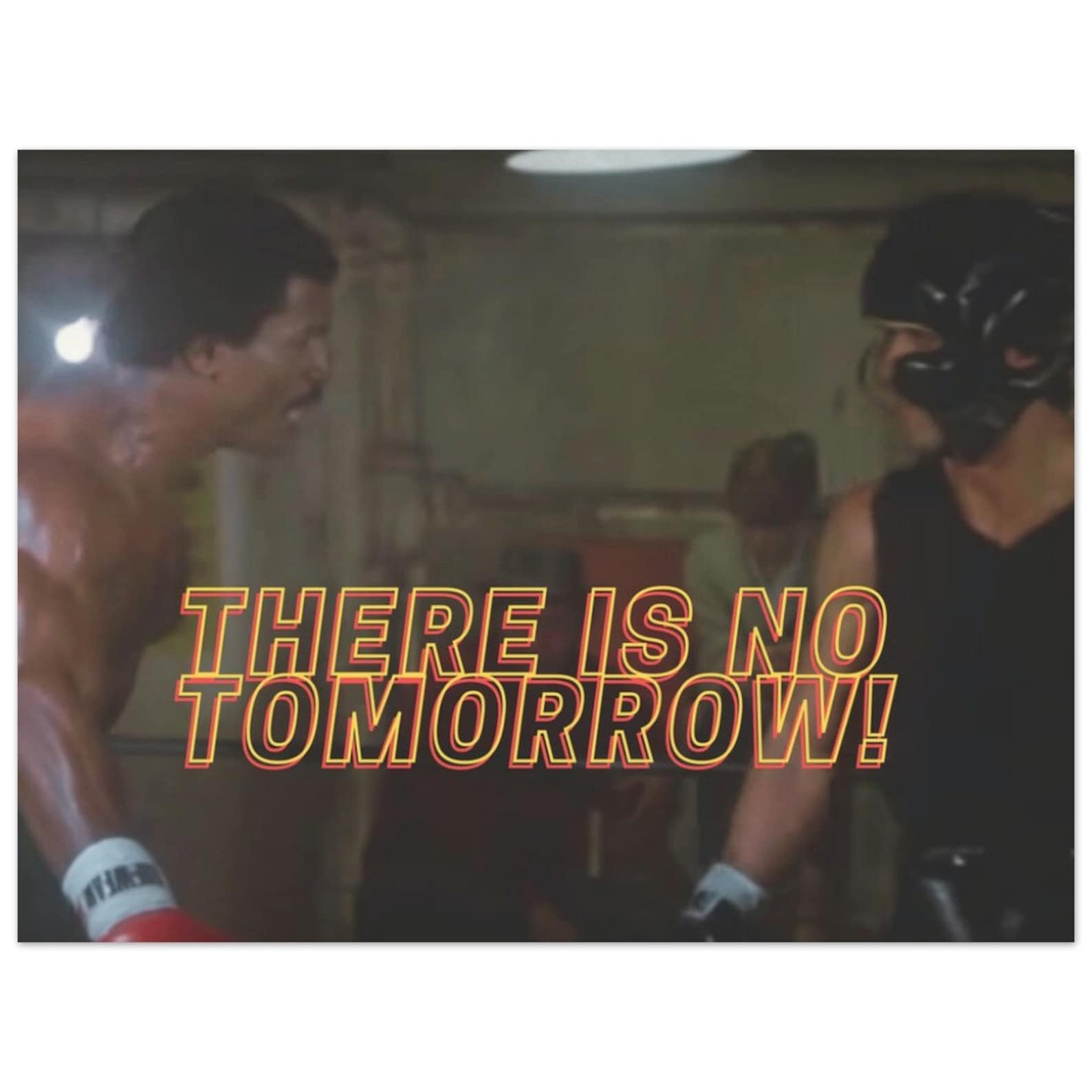 There is No Tomorrow! Rocky Movie Poster - Etsy