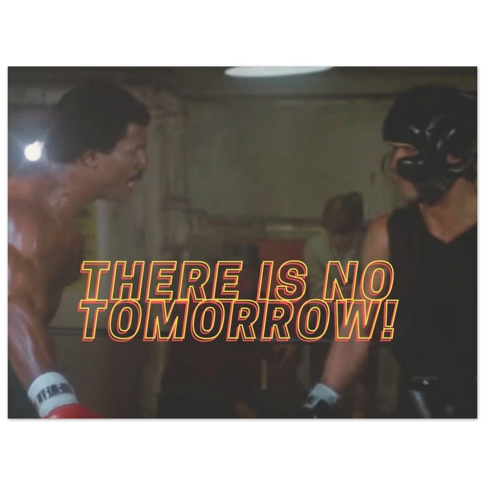 There is No Tomorrow! Rocky Movie Poster - Etsy