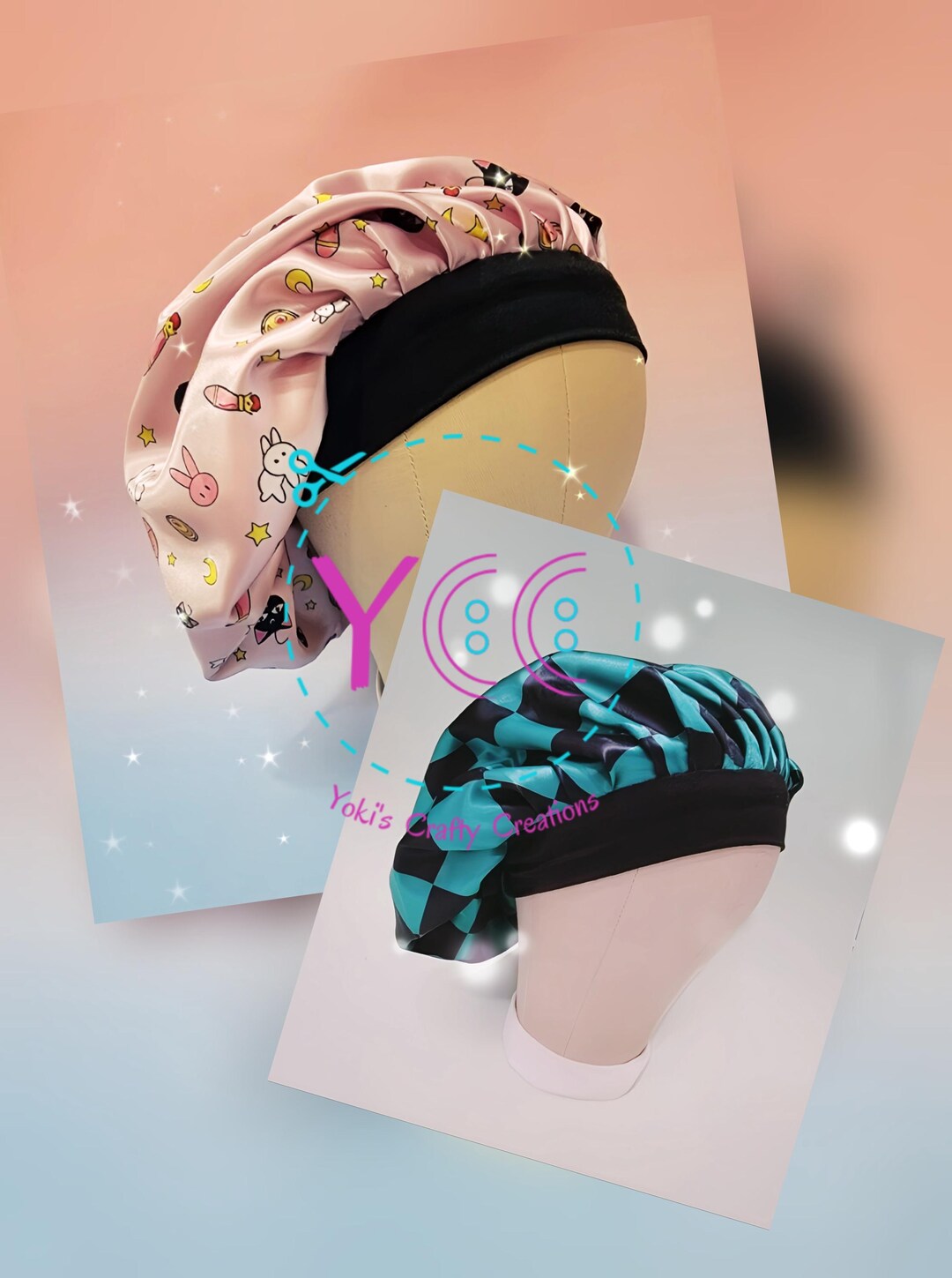NANI?! Anime-inspired Bonnets?! (various Prints) - Etsy