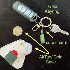 Kawaii Sushi Onigiri Rice Ball AirTag Keychain With Japanese Green Tea ...