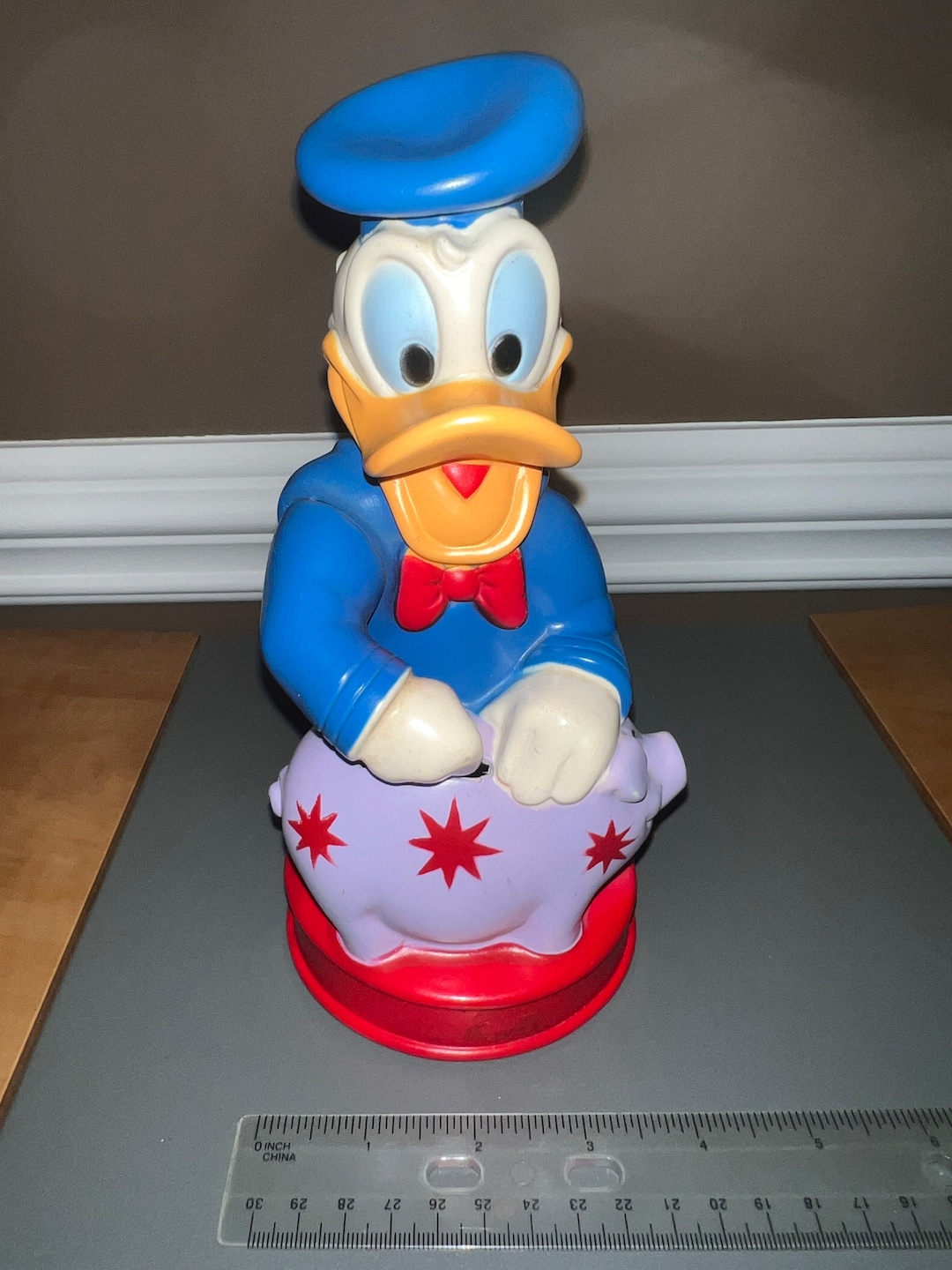 Vintage 1970's Donald Duck Piggy Bank - Etsy