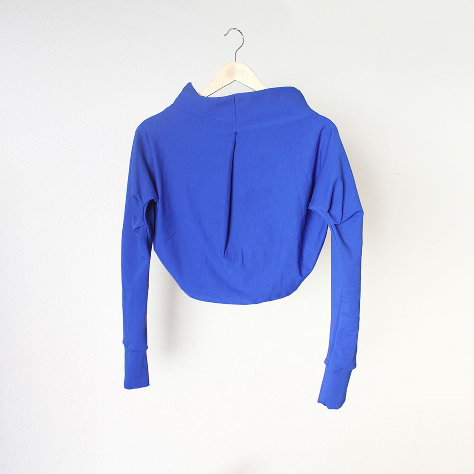 Asymmetric Bolero Deep Blue, Bolero Shrug, Long Sleeve Shrug Bolero ...