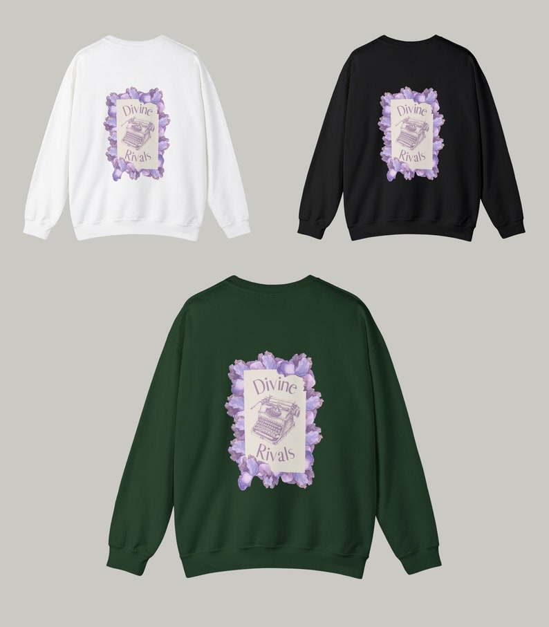 Divine Rivals Crewneck Sweatshirt, Book Lover Merch, Bookish Sweatshirt ...