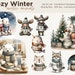 48 Cozy Winter Arctic Animals Clipart, Watercolor Clipart, Polar ...