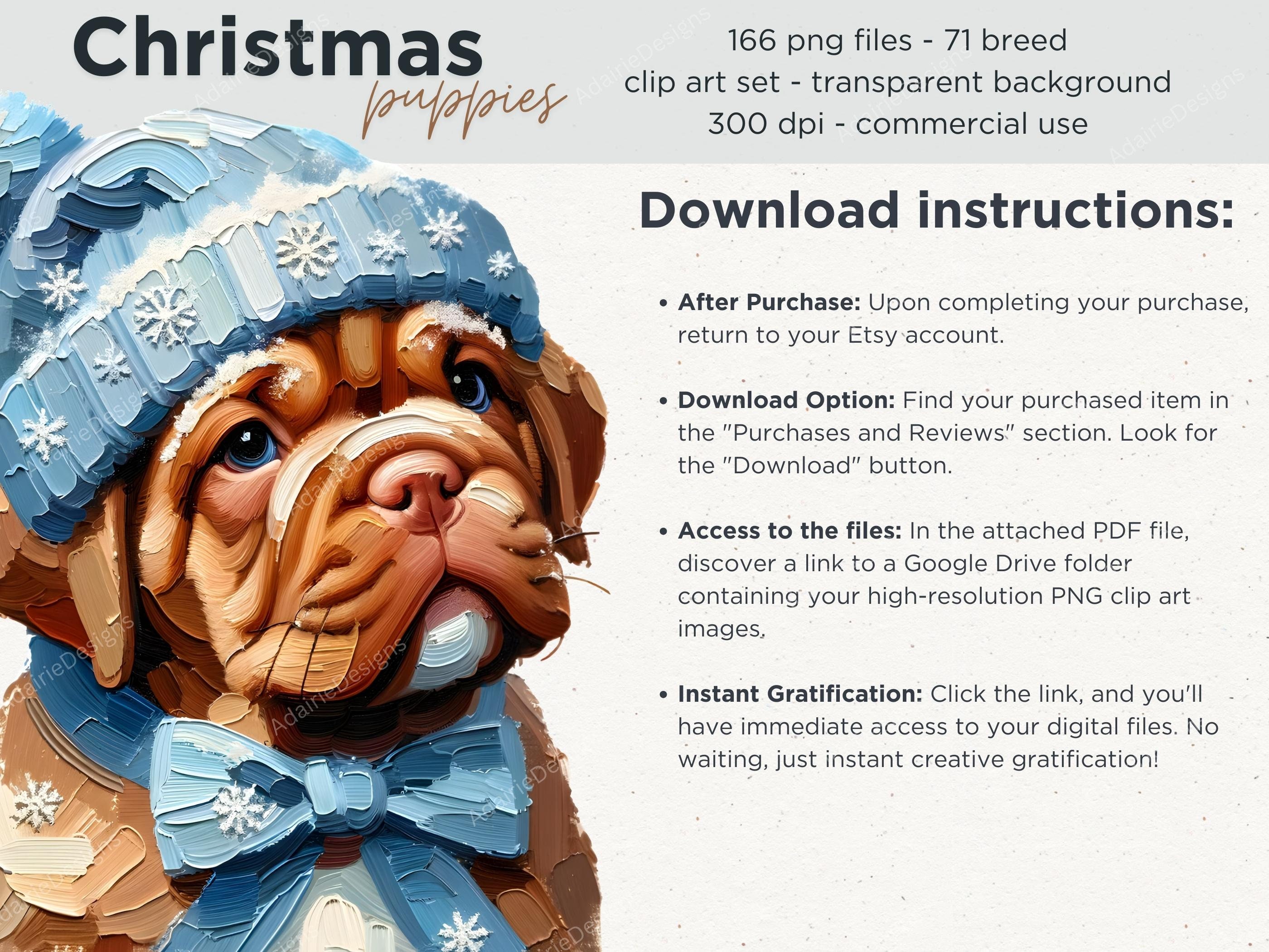 166 Christmas Puppies Clipart, Dog Clipart, Christmas Clipart, Dog ...