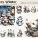 48 Cozy Winter Arctic Animals Clipart, Watercolor Clipart, Polar ...