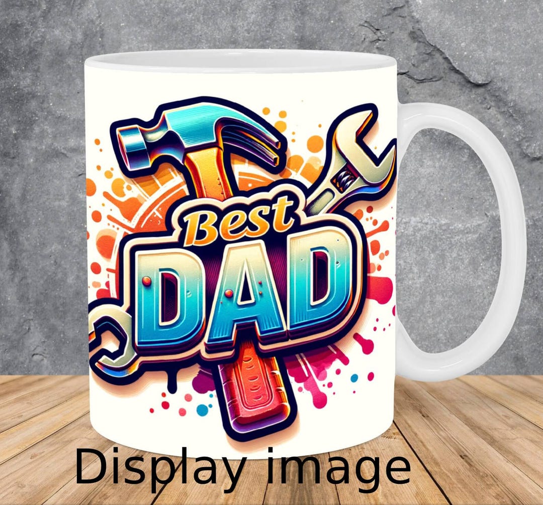 Best Dad Ceramic Mug, Handmade 11oz Coffee Mug, Dad Mug, Tools Mug ...