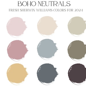 BOHO Neutrals Paint Color Palette - Etsy
