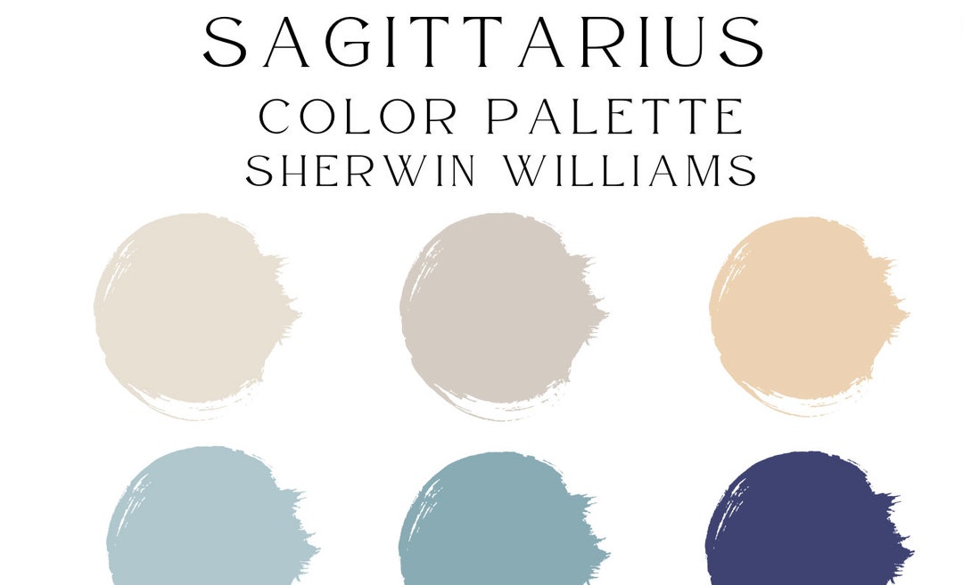 Sagittarius Paint Color Palette - Etsy