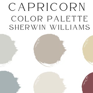 Capricorn Paint Color Palette Bonus 60 Top Neutral Colors List - Etsy