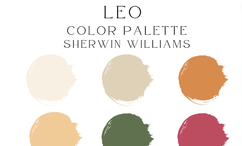 Leo Paint Color Palette + Bonus: 60 Top Neutrals List - Etsy