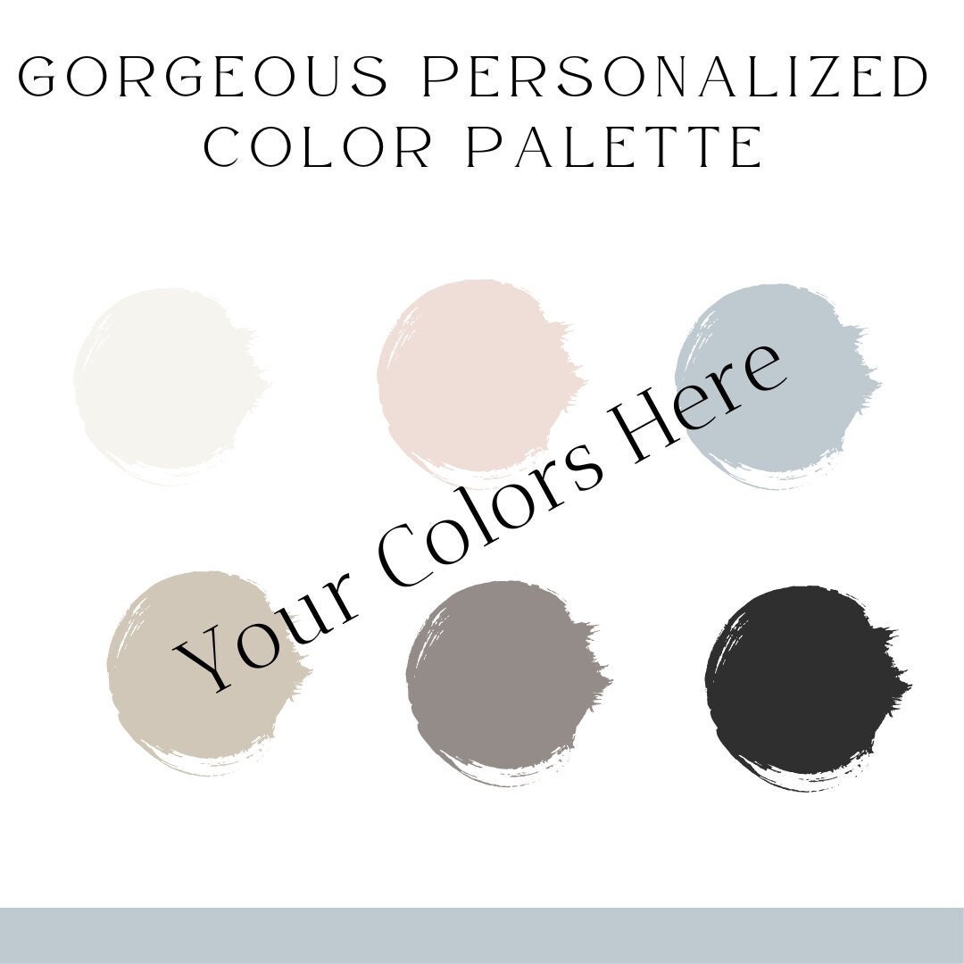 Custom Color Palette Created for Your Home - - Etsy