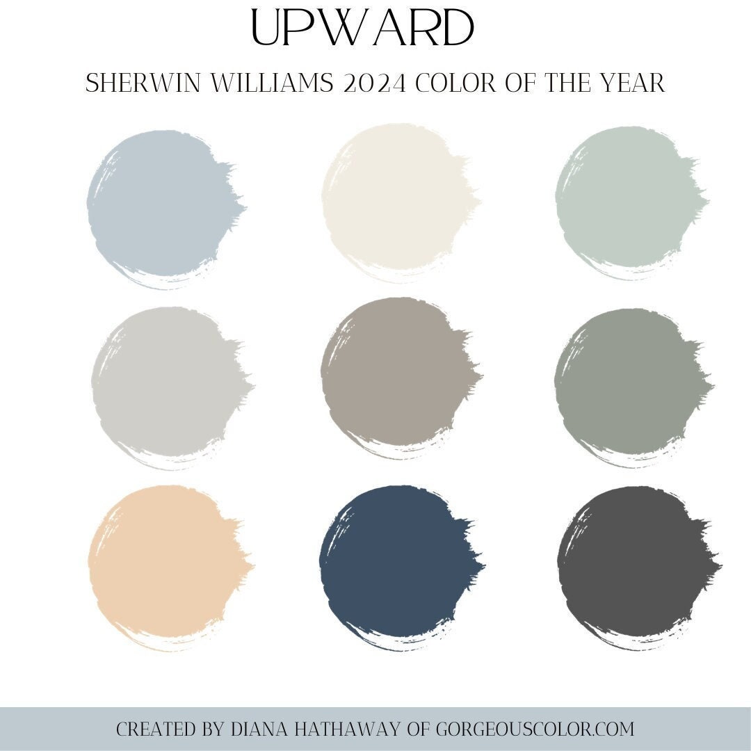 Sherwin Williams Upward Color of the Year | Neutral Paint Color Palette ...