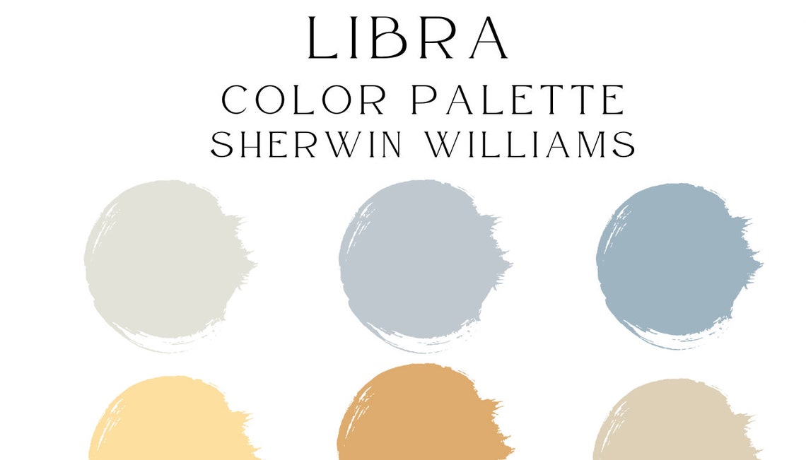 Libra Paint Color Palette - Featuring Upward 2024 Color of the Year - Etsy