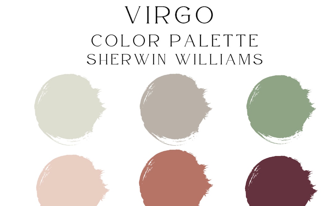 Virgo Paint Color Palette + Bonus 60 Top Neutral Paint Colors - Etsy