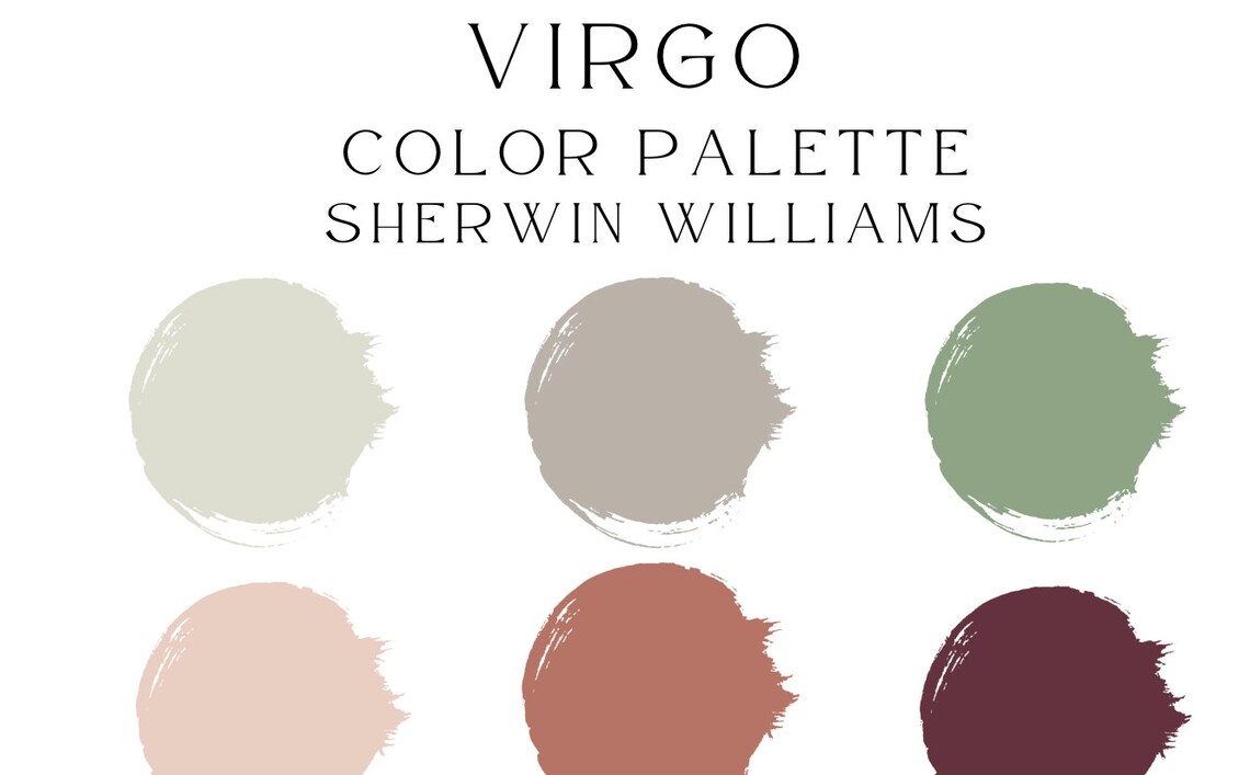 Virgo Paint Color Palette + Bonus 60 Top Neutral Paint Colors - Etsy