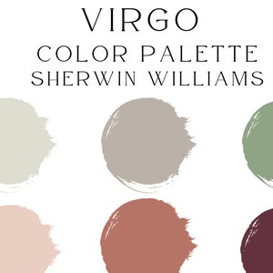 Virgo Paint Color Palette + Bonus 60 Top Neutral Paint Colors - Etsy