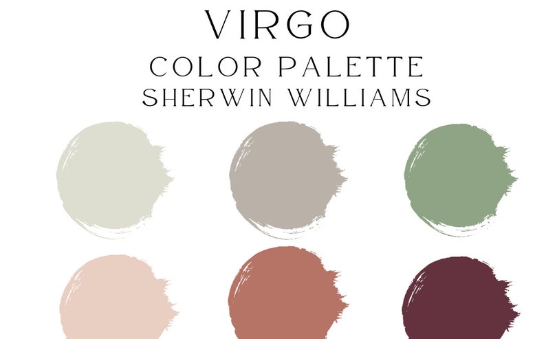 Virgo Paint Color Palette + Bonus 60 Top Neutral Paint Colors - Etsy