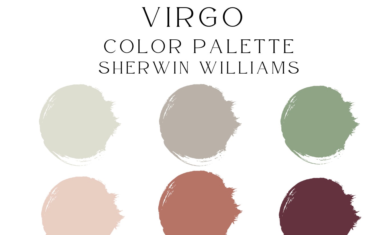 Virgo Paint Color Palette + Bonus 60 Top Neutral Paint Colors - Etsy